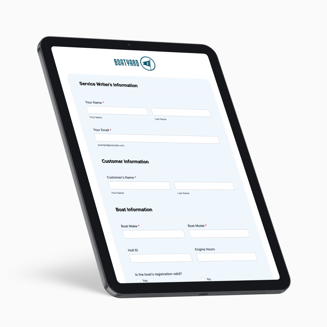 Free Digital Boat Inspection Form from Boatyard